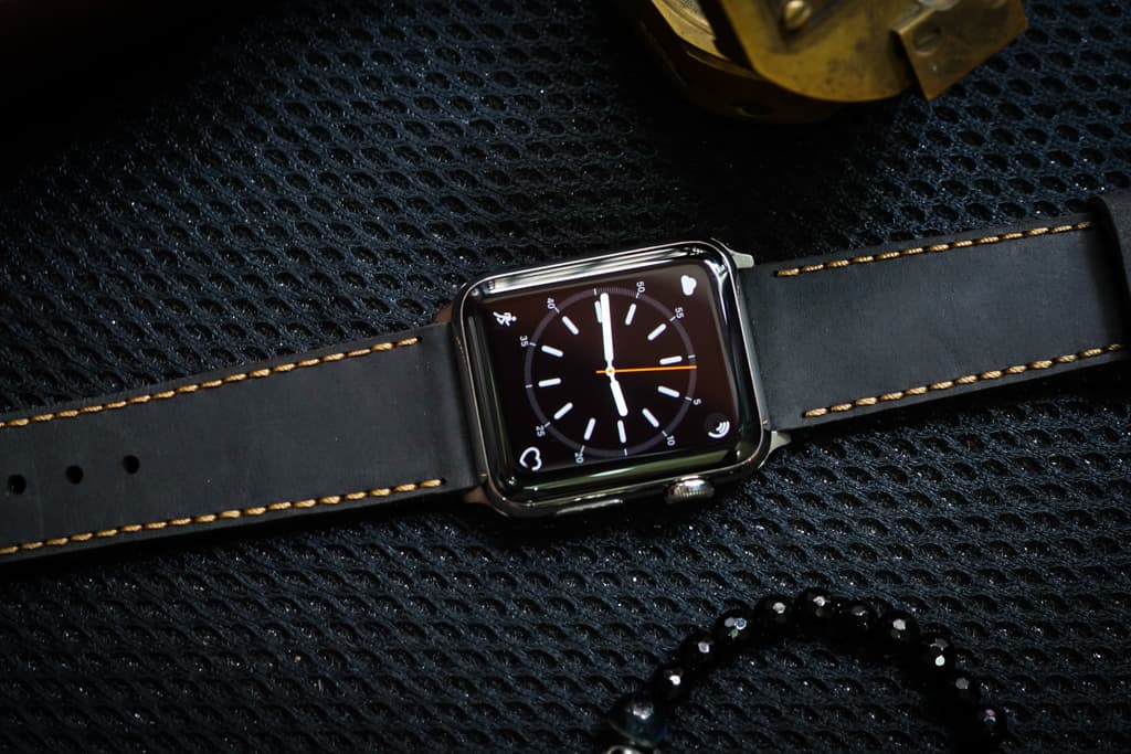 AWBF05-D123 GOLD Handmade Vintage Leather Strap incl. Lugs Adapter for ...